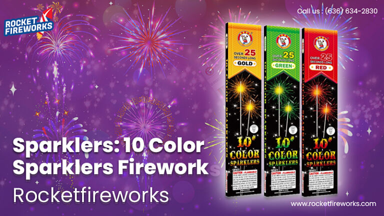 Sparklers: 10 Color Sparklers Firework – Rocket Fireworks – RocketFireWorks